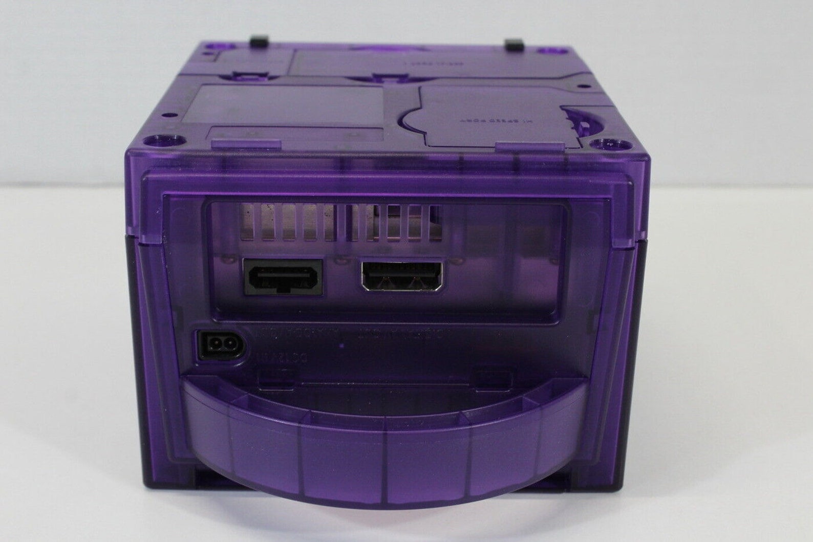 Nintendo Gamecube Console Clear Transparent Purple NTSC-U/C DOL-001 Gc ...