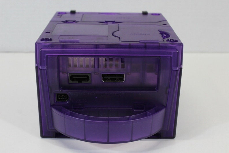 Nintendo Gamecube Console Clear Transparent Purple NTSC-U/C DOL-001 Gc ...