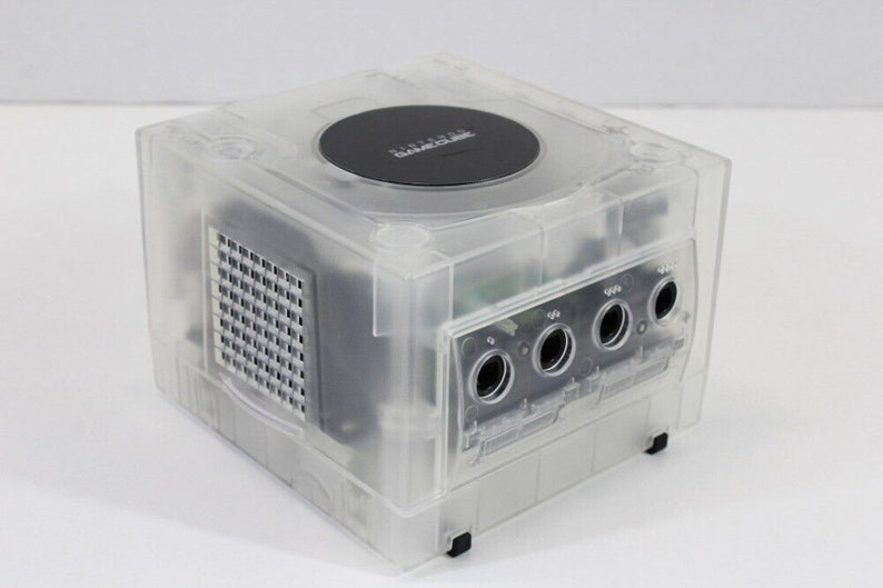 Nintendo Gamecube Console Clear Transparent White NTSC-U/C DOL-001 Gc ...