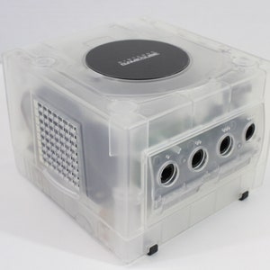 Nintendo Gamecube Console: Clear Transparent Shell, White LED, US ...