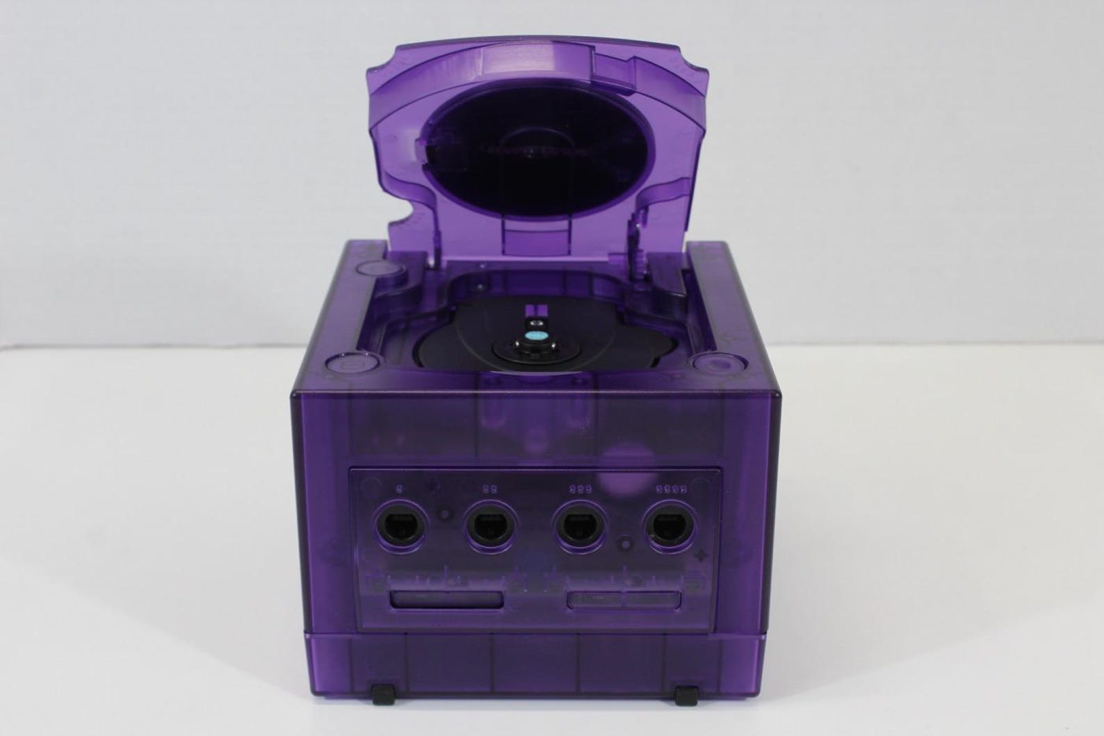 Nintendo Gamecube Console Clear Transparent Purple NTSC-U/C DOL-001 Gc ...