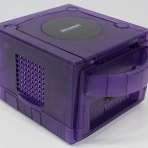 Nintendo Gamecube Console Clear Transparent Purple NTSC-U/C DOL-001 Gc ...