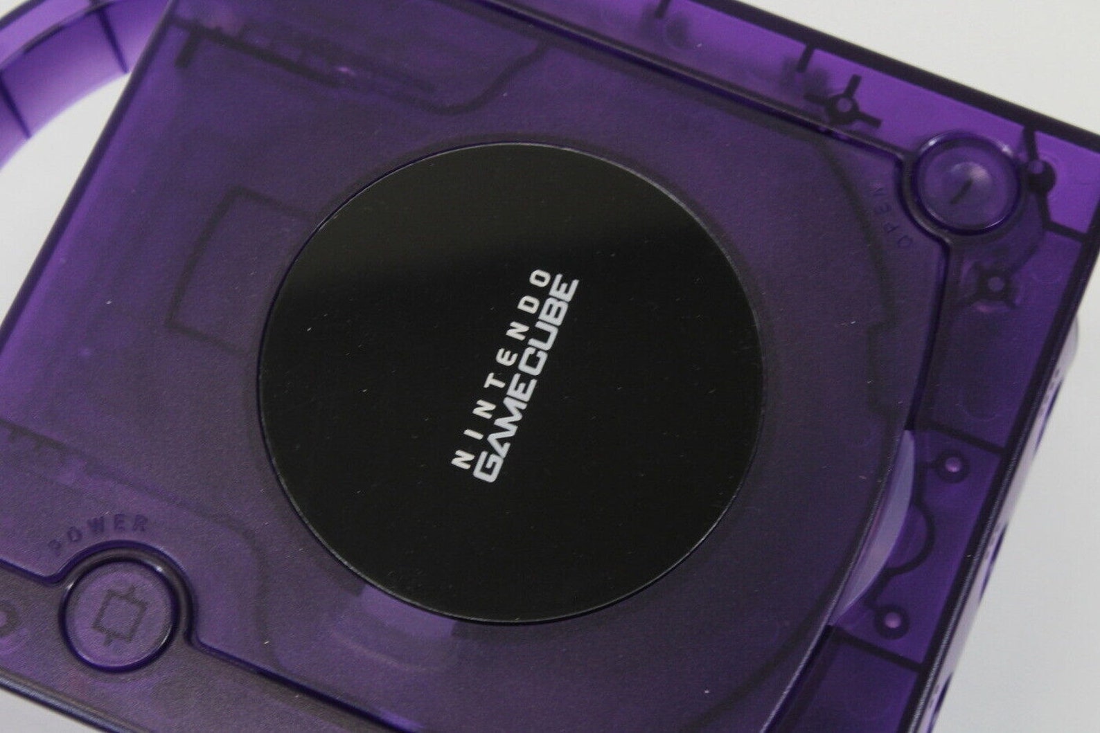 Nintendo Gamecube Console Clear Transparent Purple NTSC-U/C DOL-001 Gc ...