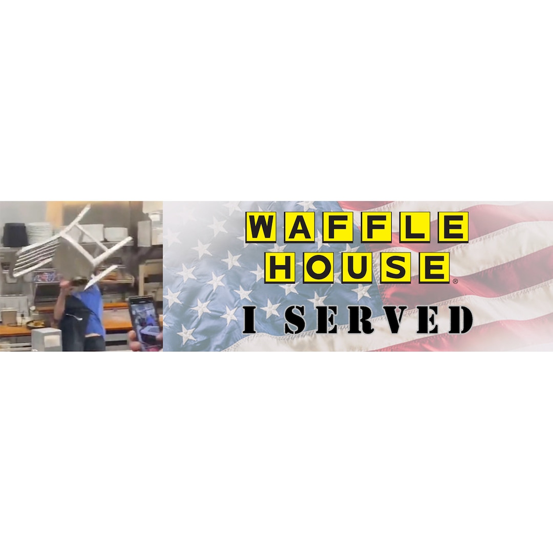Waffle House I Served Bumper Sticker - Etsy