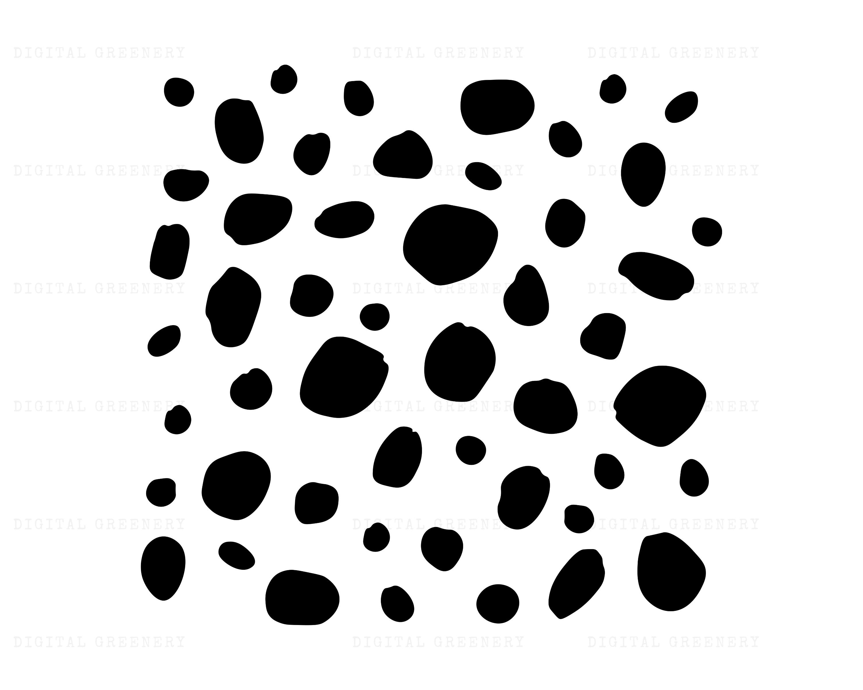 Dalmatian Spots Bundle SVG, Pink Dalmatian SVG, Dog SVG, Animal Spots ...