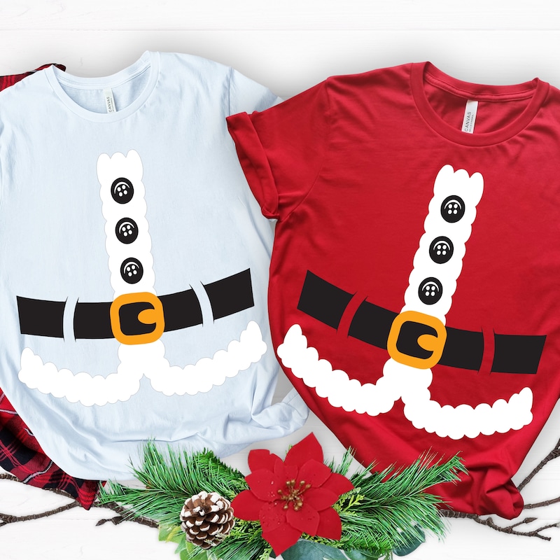 Santa Tshirts Costume - Etsy