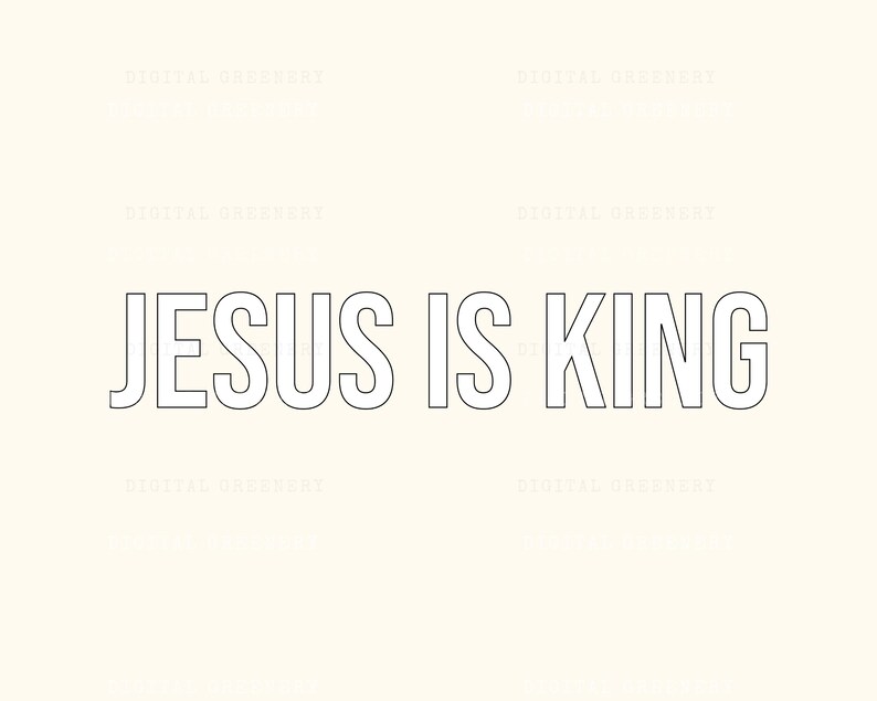 Jesus is King SVG, Christian SVG, God Scripture SVG, Faith Cut File ...