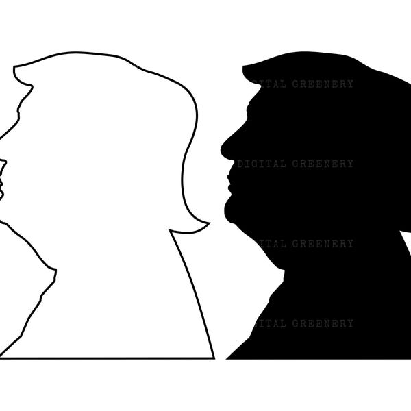 Presidents Silhouette - Etsy