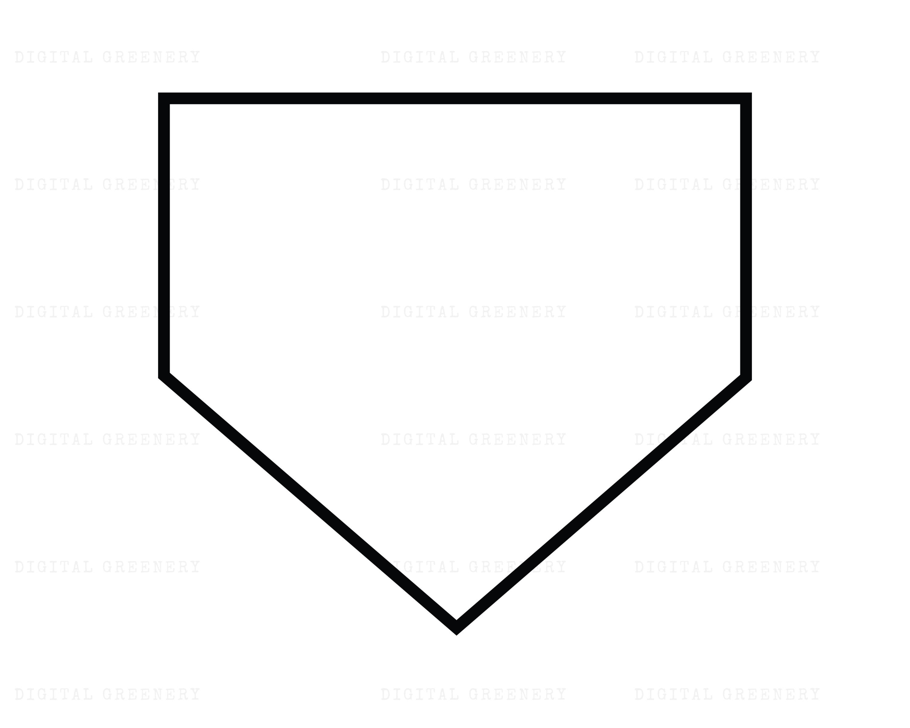 Baseball Home Plate Svg