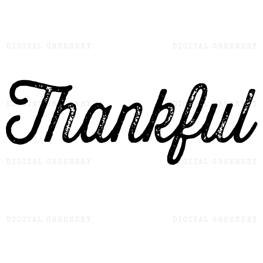 Thankful Svg, Thanksgiving Svg, Thankful Cake Topper Svg, Hand Lettered ...