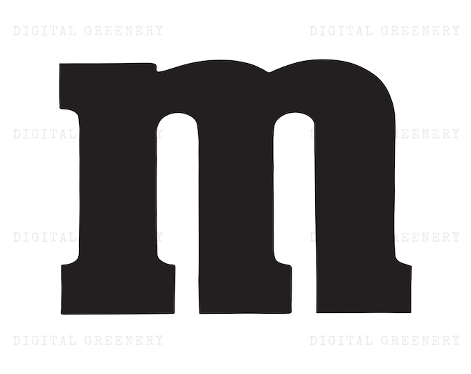 Lowercase Letter M Svg, Alphabet Letter M Svg, Letter M Clipart, M&M ...