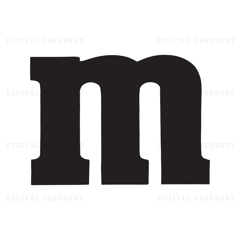 M & M Logo Svg - Etsy