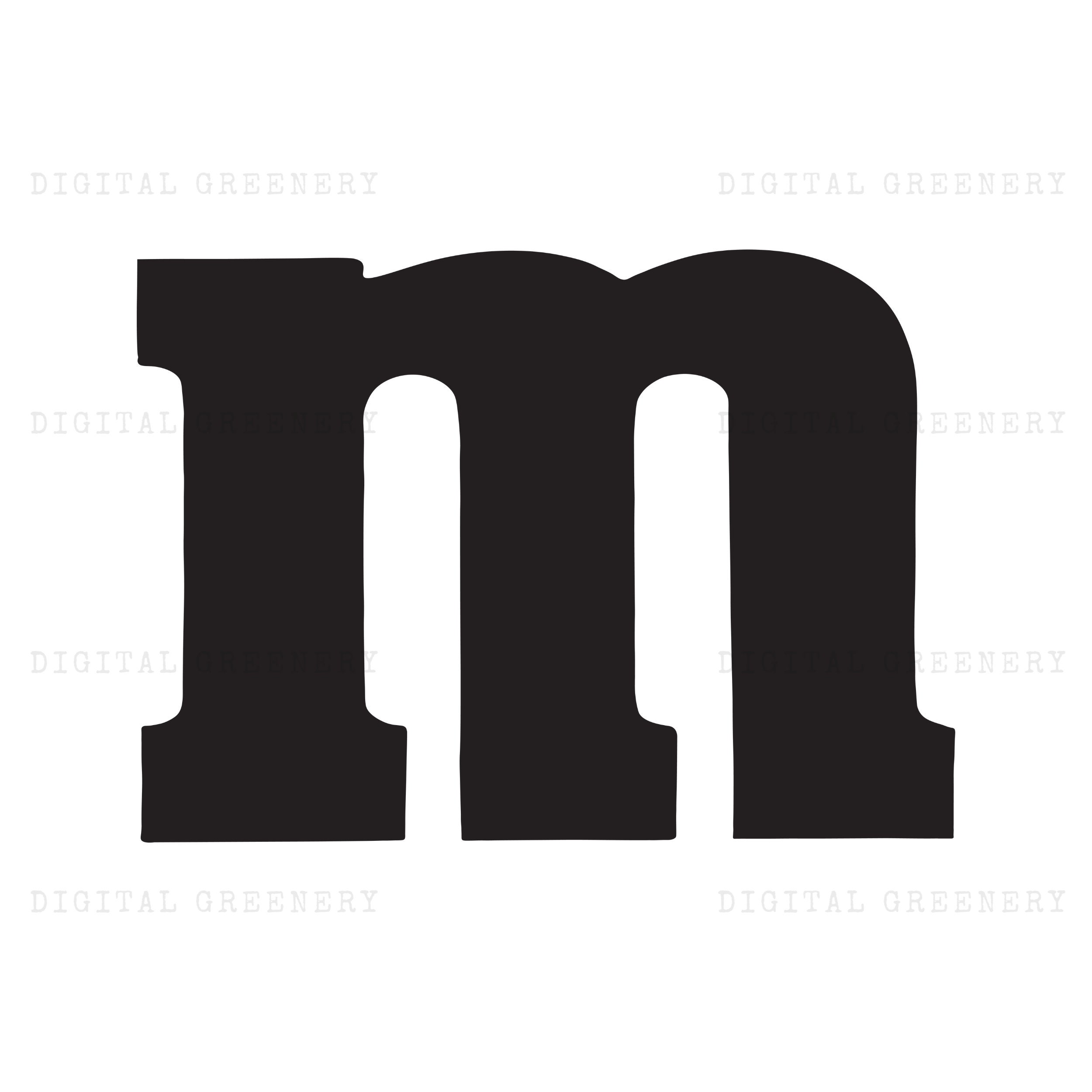 Letter M Svg, Psd, Dxf, Ai, Jpg, Png, Letter M Costume Svg, Lower Case ...