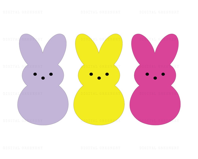 Easter Bunny Peeps SVG, Easter Candy Peeps Cut File Cricut,digital ...