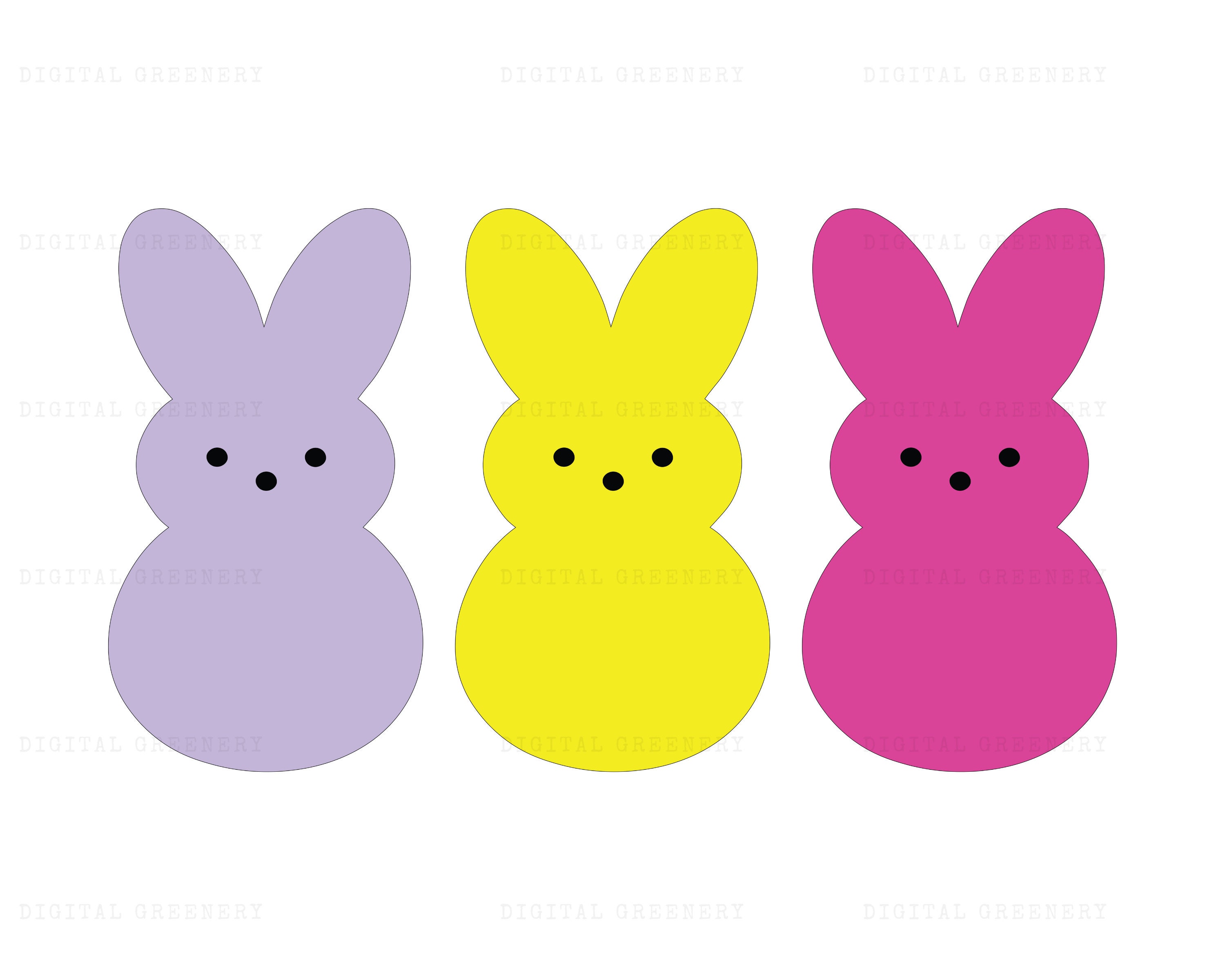 Easter Bunny Peeps SVG, Easter Candy Peeps Cut File Cricut,digital ...