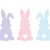 Easter Bunny Peeps SVG, Png, Dxf, Eps, Pastel Easter Clipart ...