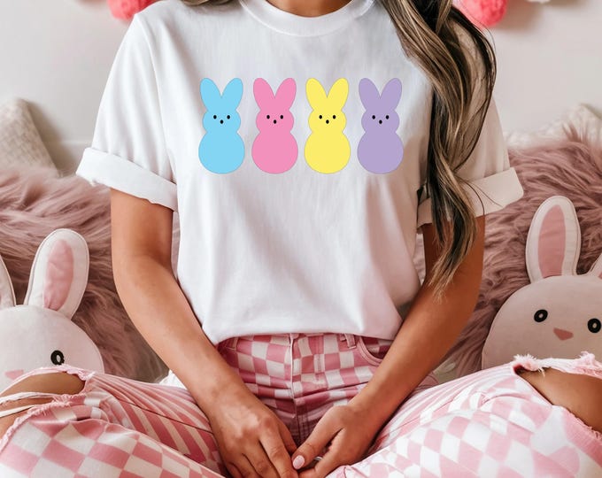 Easter Peeps Svg, Easter Bunny Svg, Bunny Svg, Marshmallow Peep Shirt ...