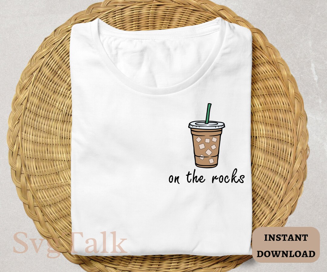 On the Rocks Svg | Iced Coffee Svg | Drinking Coffee Svg | Caffeine ...