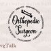 Orthopedic Surgeon Svg Medical Healthcare Svg Bone Ortho Svg Doctor Svg ...