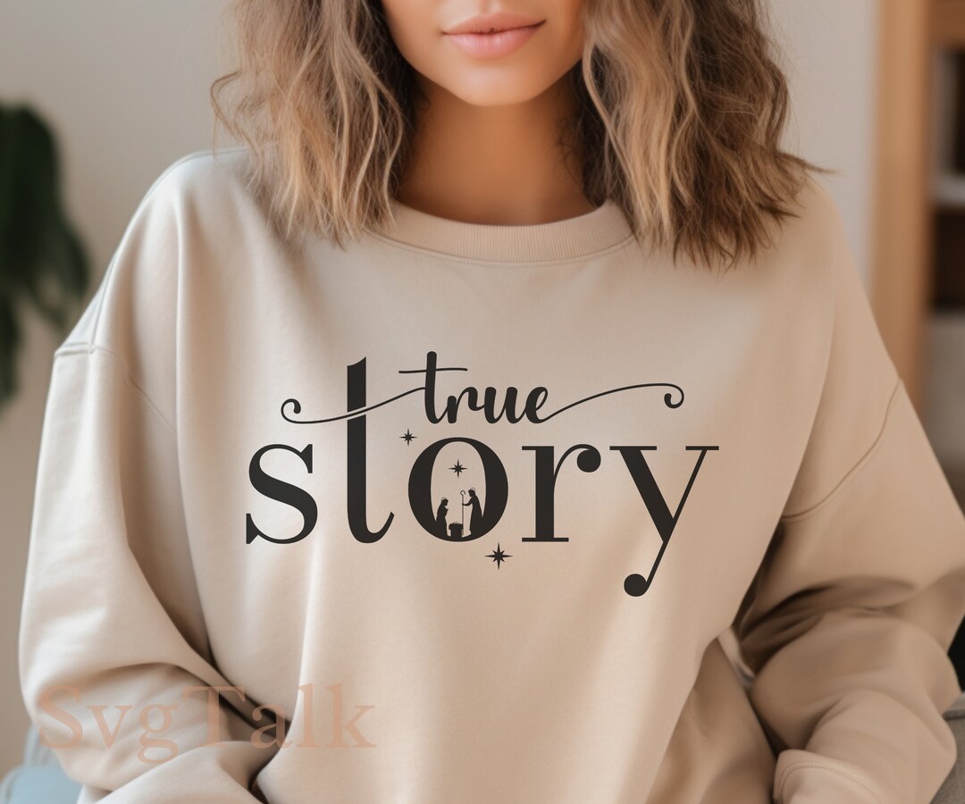 True Story SVG Nativity Scene Svg True Story Nativity Svg - Etsy