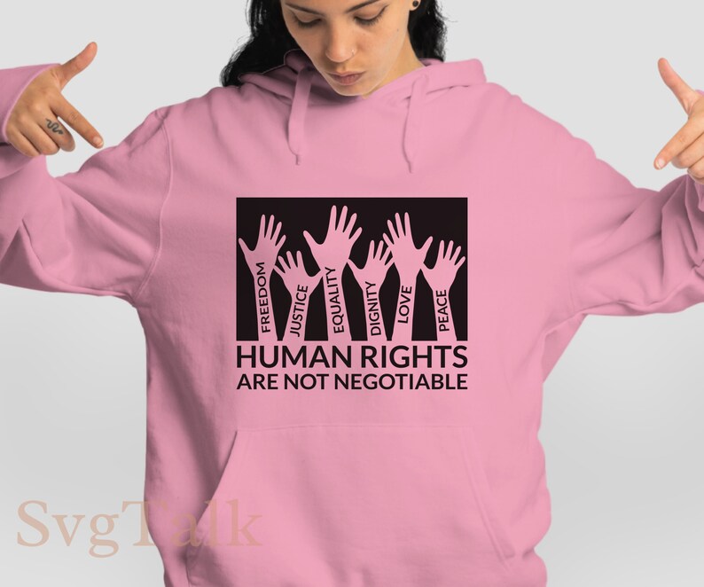 Human Rights Are Not Negotiable SVG: Social Justice Cut File (digital ...