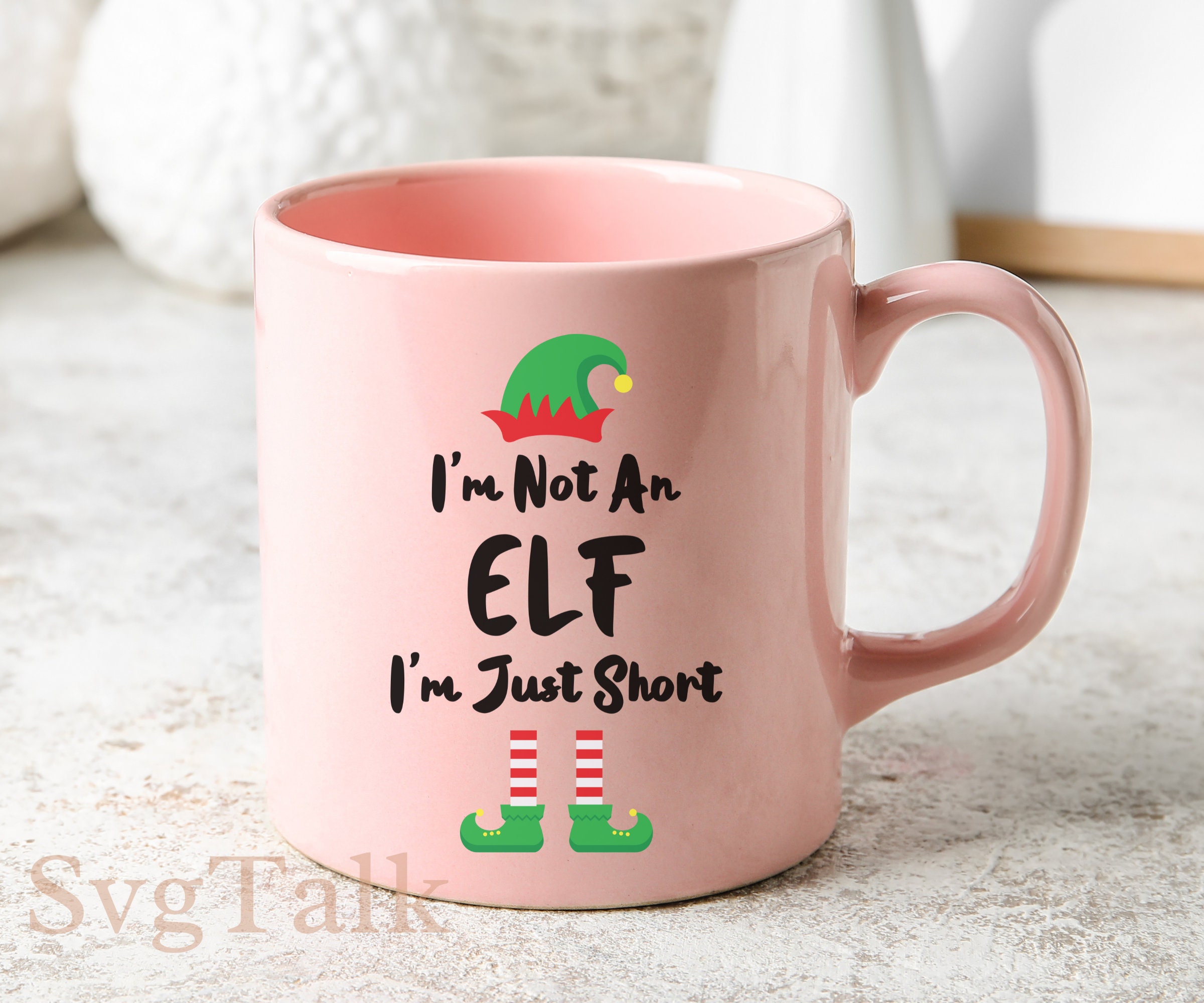 I'm Not an Elf Just Short Svg | Funny Christmas Svg | Christmas Light ...