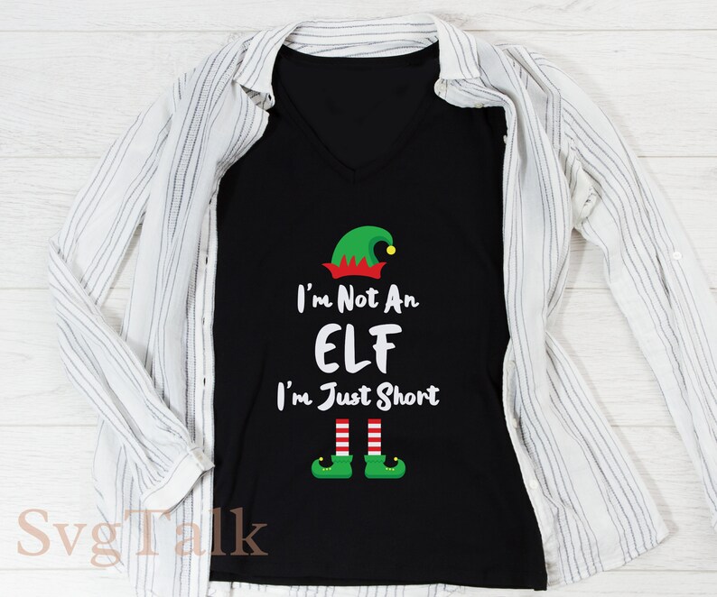 Funny Christmas Elf SVG: Short People Design (digital Download - Etsy