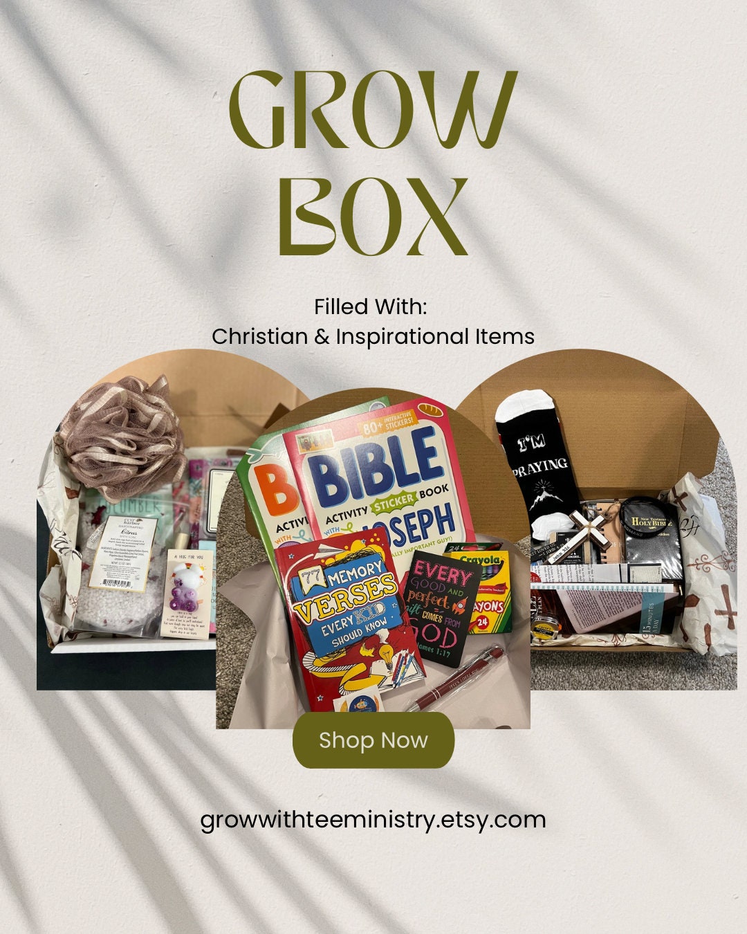 GROW BOX Christian & Inspirational Gift Boxes - Etsy