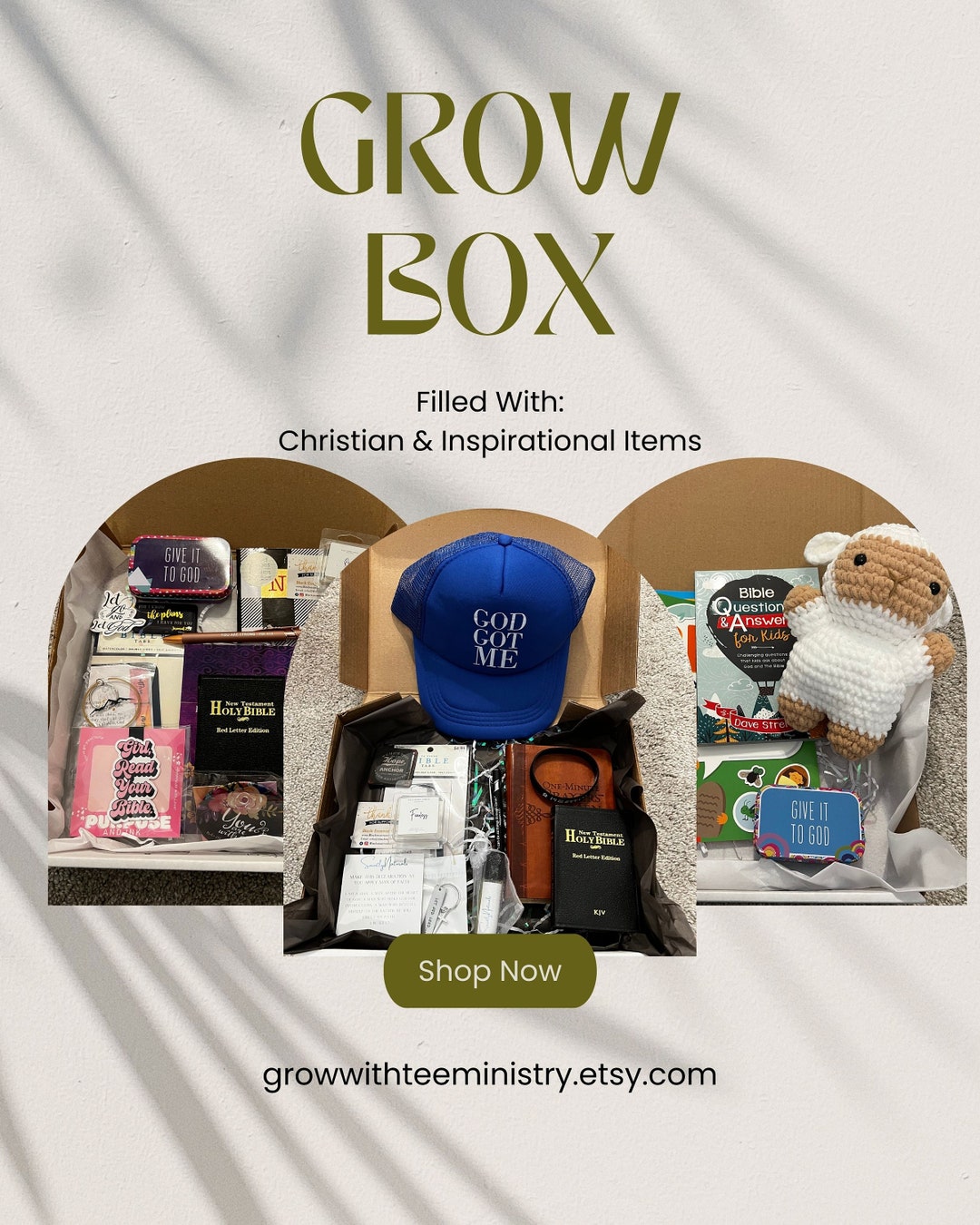GROW BOX Christian & Inspirational Gift Boxes - Etsy