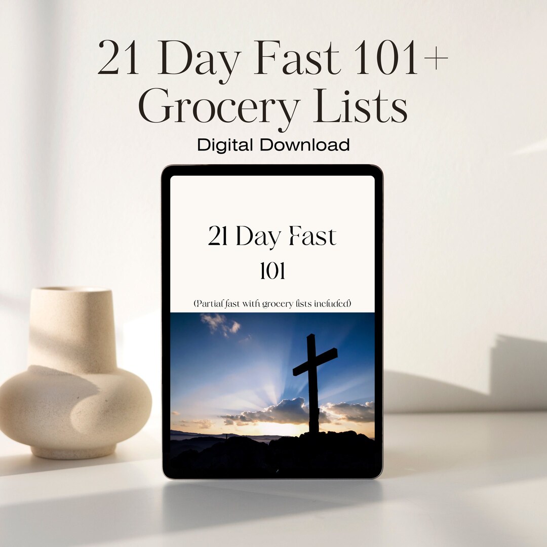 21 Day Fast 101 + Grocery Lists - Etsy