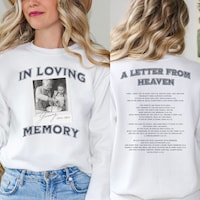 In Loving Memory Sweatshirt, CUSTOM Funeral Sweatshirt, Memorial ...