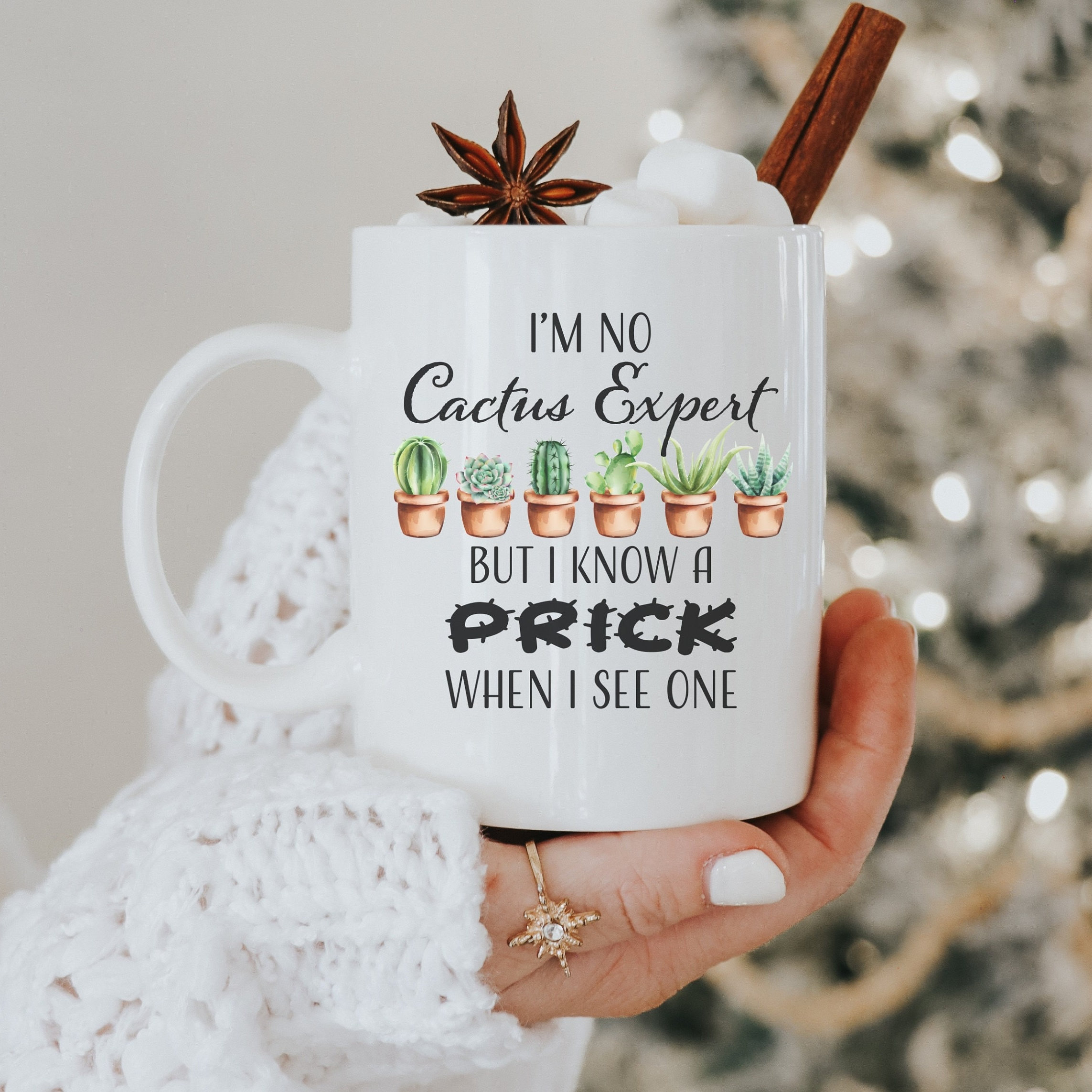 Funny Cactus Mug, Best Friend Gifts, Hilarious Gift Ideas, Cactus Pun ...