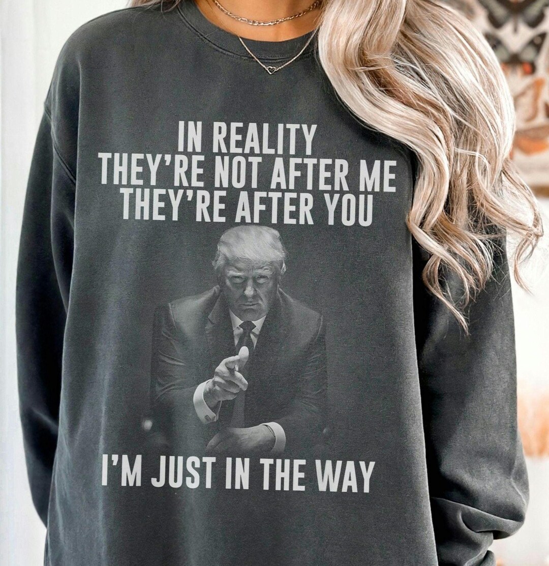 Trump 2024 Sweatshirt, MAGA Movement, Trendy Trump Pic Sweater, Comfort ...