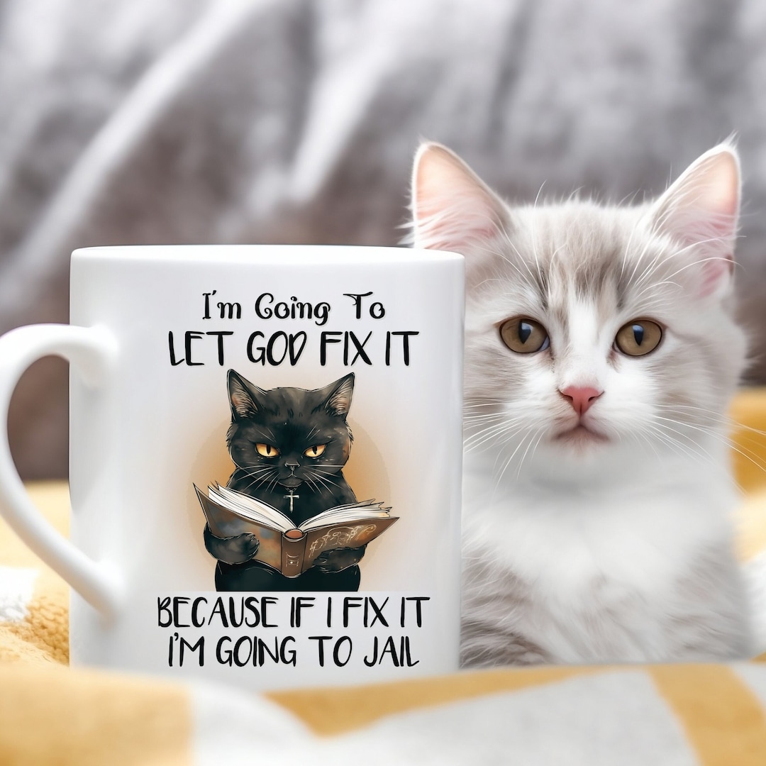 Funny Cat Mug, Gift for Cat Lover, Sarcastic Funny Cat Mugs, Gift for ...