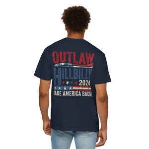Patriotic Trump Vance 2024 Shirt, Comfort Colors™, Outlaw Hillbilly ...