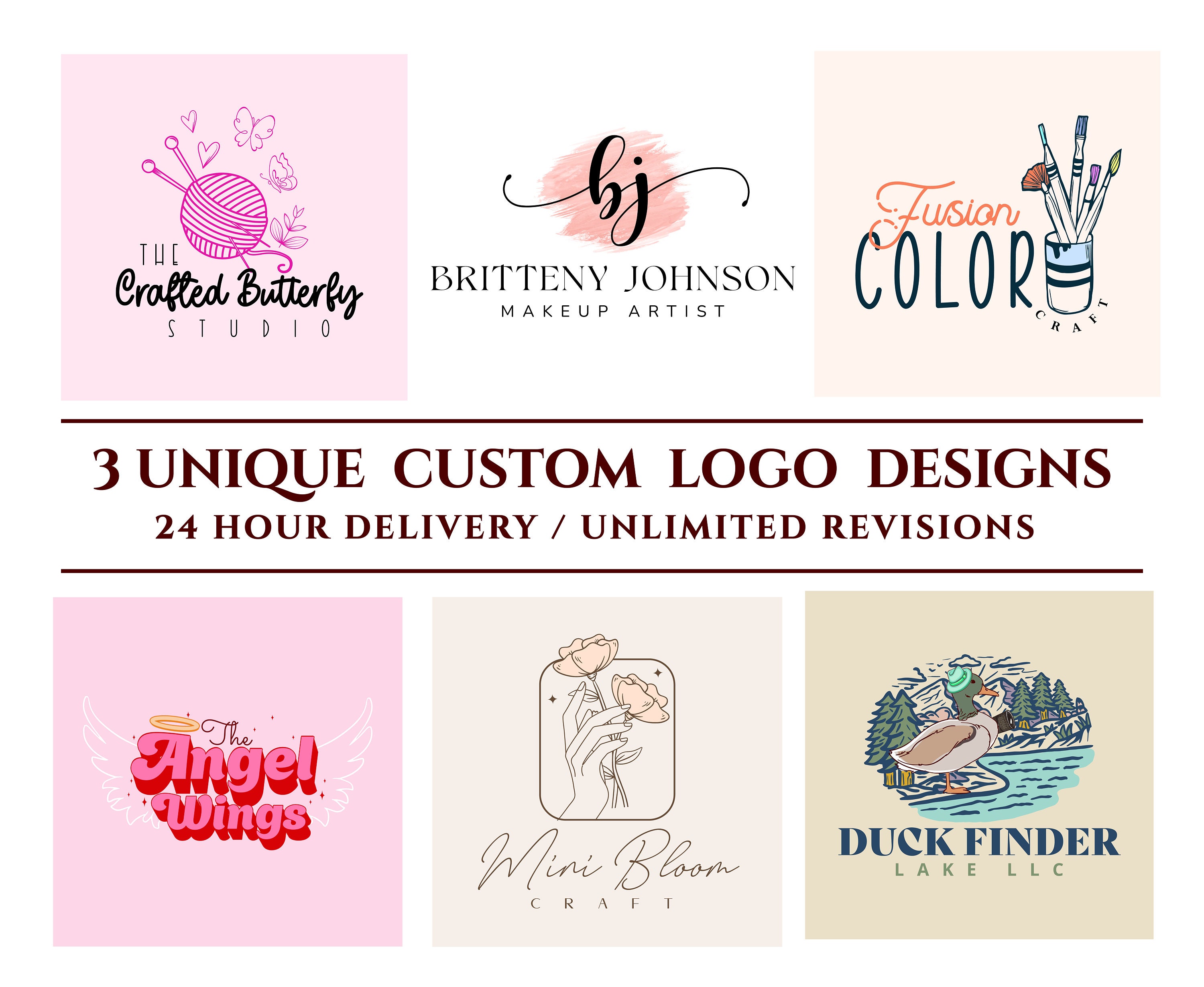 Custom Logo Design Photography Logo Logo Design Business Logo - Etsy