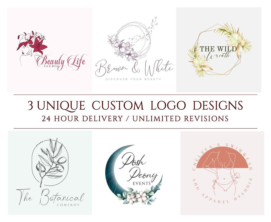Premium Custom Logo Design Boutique Logo Photography Logo Business Logo ...