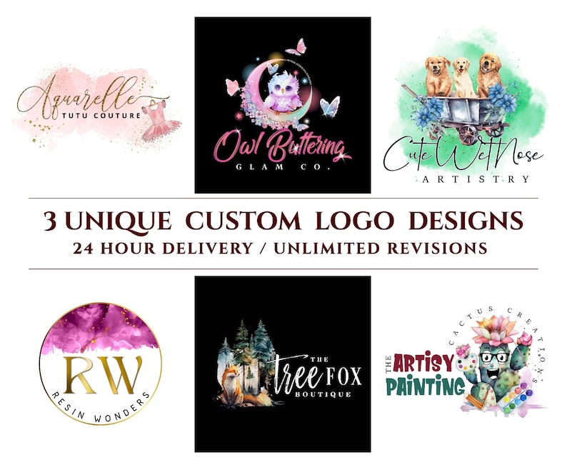 Premium Custom Logo Design Boutique Logo Photography Logo Business Logo ...