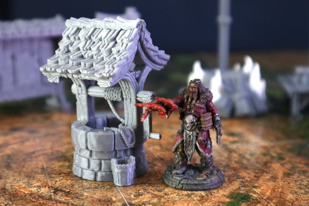 Water Well 28mm for Wargaming, Scatter Terrain, Fantasy, D&d - Black ...