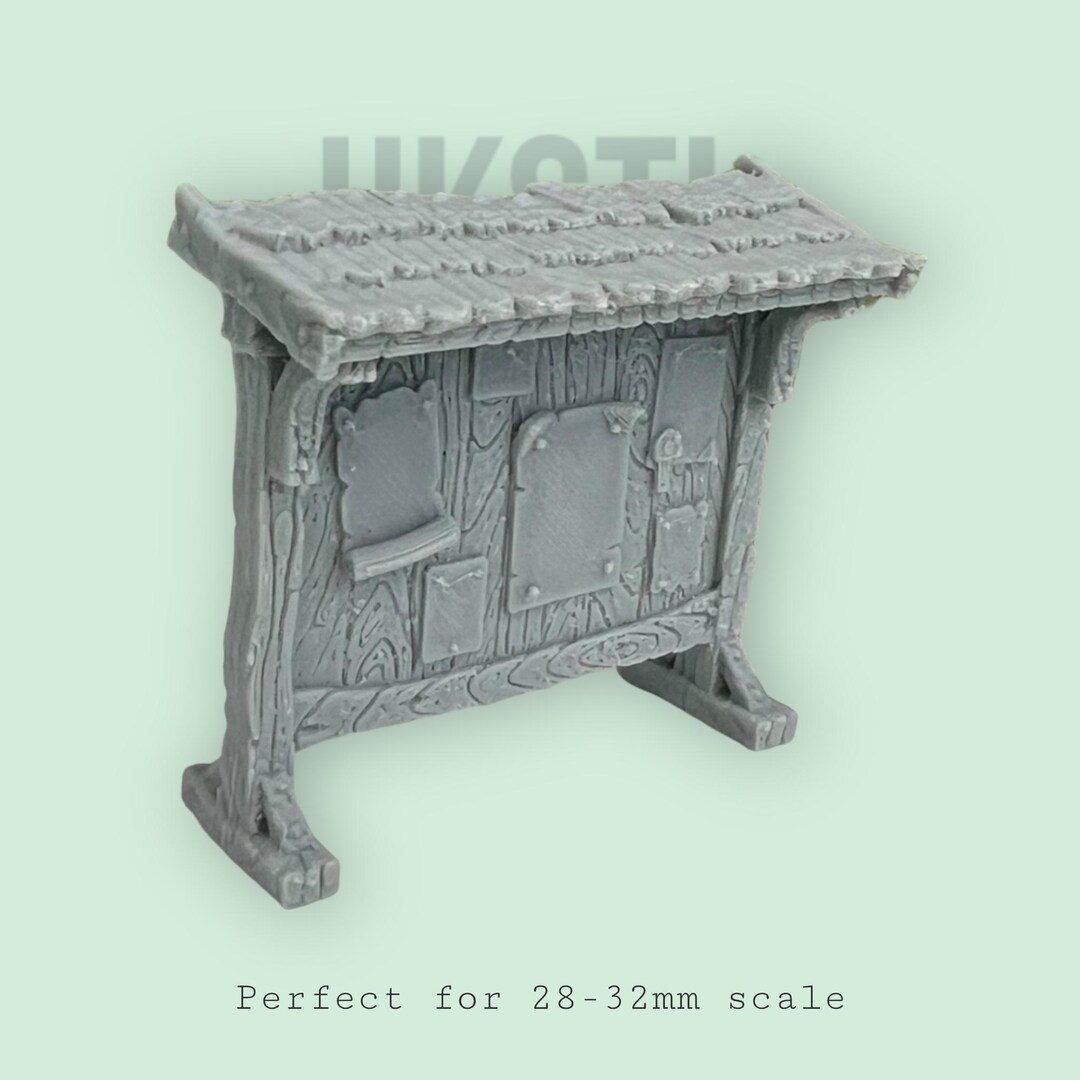 Medieval Notice Board Scatter Terrain for Fantasy RPG Miniatures ...