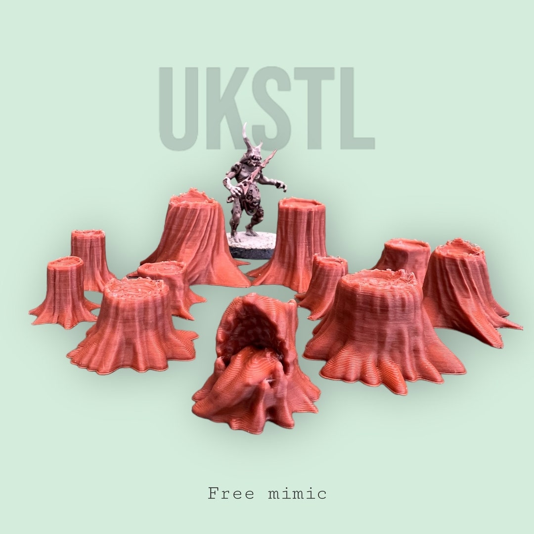 Tree Stumps Scenery Terrain 28mm D&D Patherfinder Wargaming 40k ...