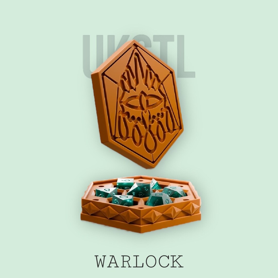 Class Icon RPG Gaming Dice Box Dice Box and Tray, Dice Vault for Rrg ...