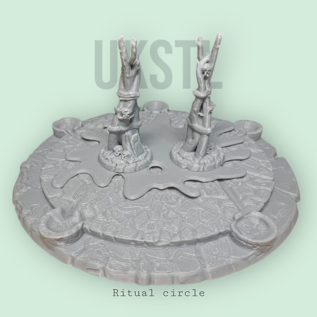 28-32mm Ritual Circle Terrain Set – Detailed Board Game or RPG ...