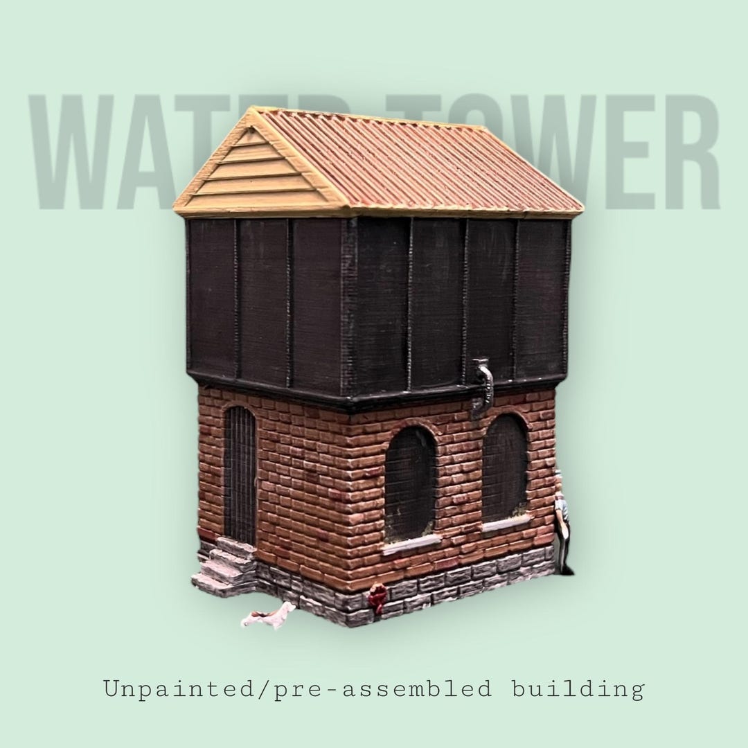 Model Train Water Tower Unpainted Kit - Etsy