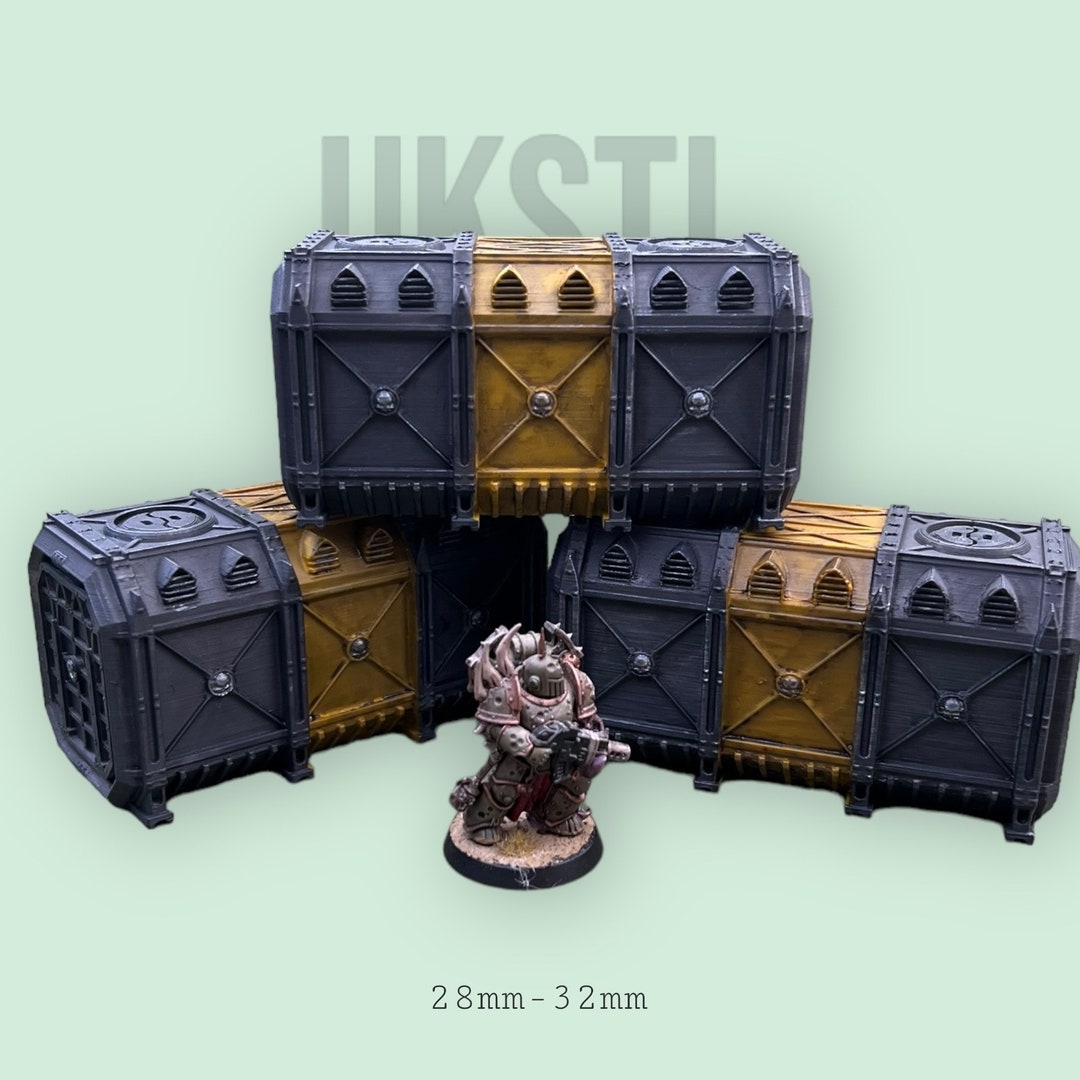 Gothic Heavy Container Terrain Bundle for Tabletop 28mm Wargaming - Etsy