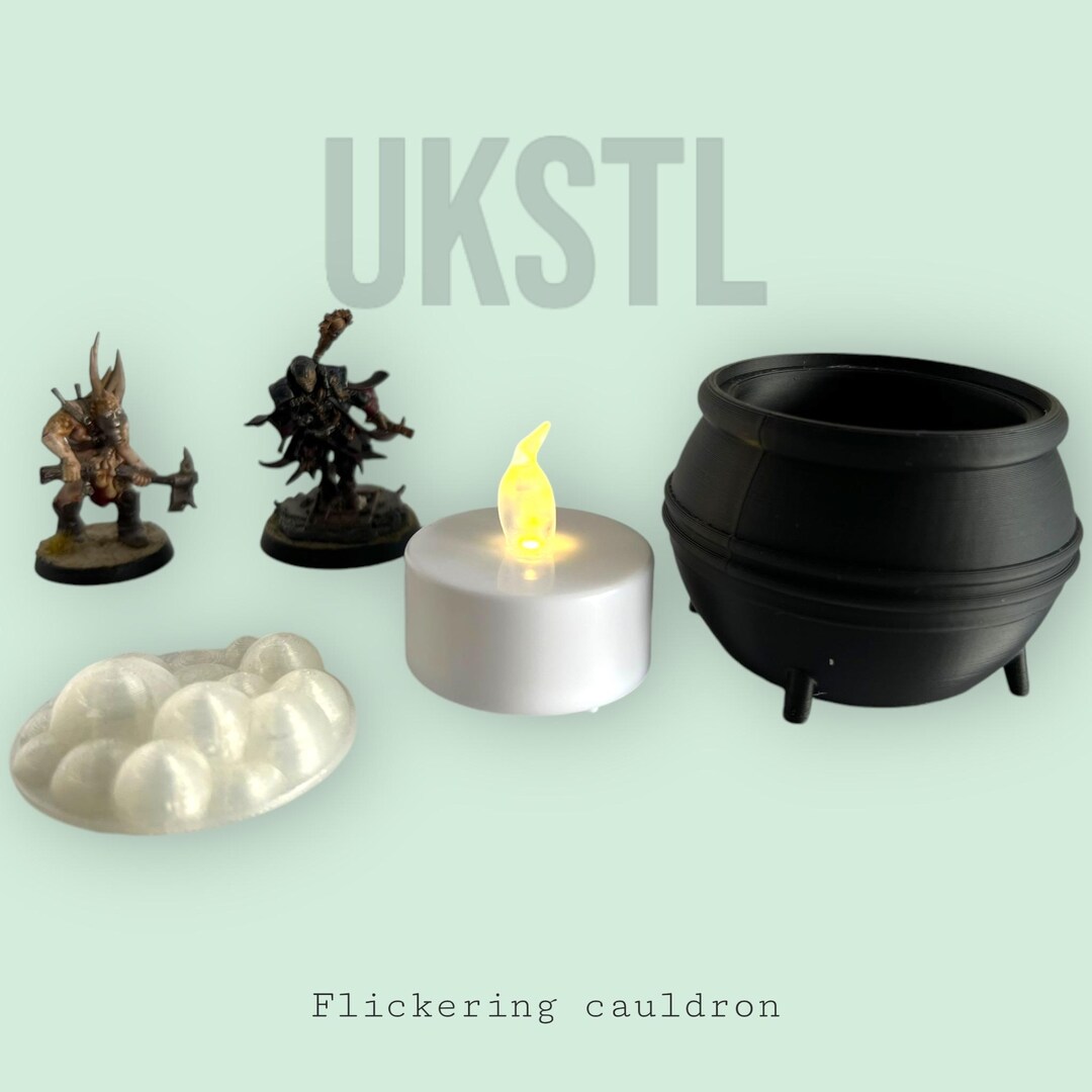 Flickering Cauldron With Bubbling Potion - Perfect for Tabletop Rpgs ...
