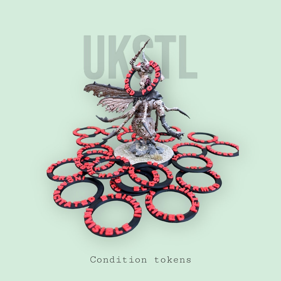 D&D Condition Rings Markers to Track 24 Different Conditions - Etsy