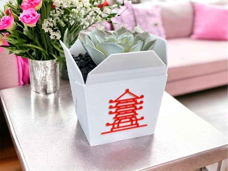Takeout Planter Chinese Takeaway Box - Etsy