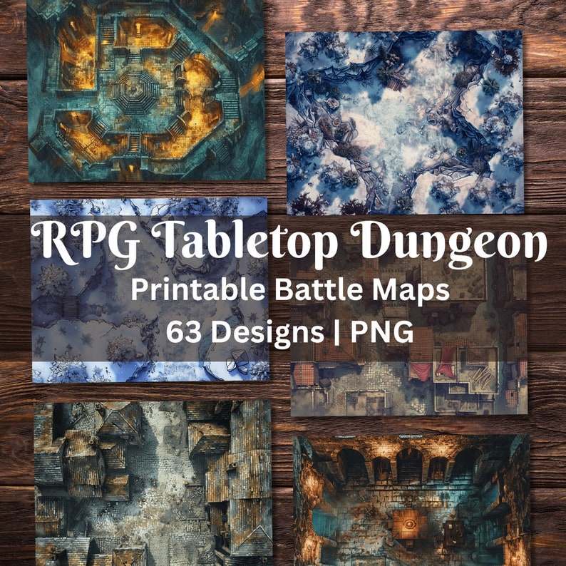 RPG Dungeon Printable Maps Tabletop Games Battle Maps Game Master ...