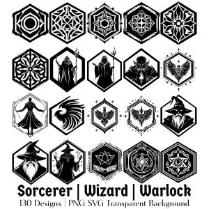 Wizard Witch Sorcerer Warlock Character Token Icon PNG SVG | Dice Box ...